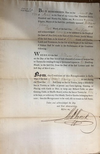 Richard Varick (The forgotten founding father)- Signed document from ...