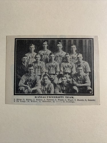 Kansas University Jayhawks 1913 Baseball Team Picture | eBay