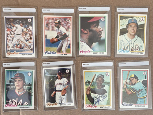 1978 Topps Autographed Card Lot Yankees Mets Angels Bonds Guidry HOF | eBay