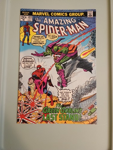 AMAZING SPIDER-MAN #122 DEATH OF THE GREEN GOBLIN JOHN ROMITA SR COVER ...
