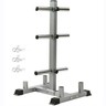 2'' Olympic Plate &Bar Holder Weight Bumper Plate Tree Stand Rack Home ...