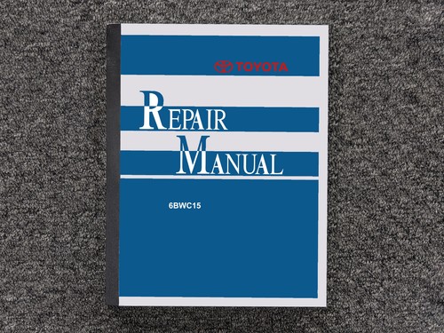 Toyota 6BWC15 Pallet Stacker Shop Service Repair Manual | eBay