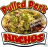 Pulled Pork Sandwich Decal 14" BBQ Barbeque Restaurant Concession Food ...