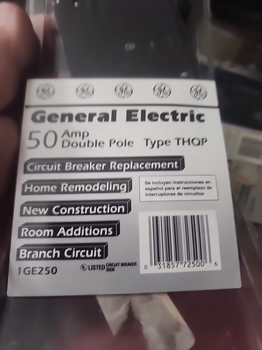 General Electric GE Plug-In Q-Line 50-Amp 2-Pole 120/240 Circuit ...