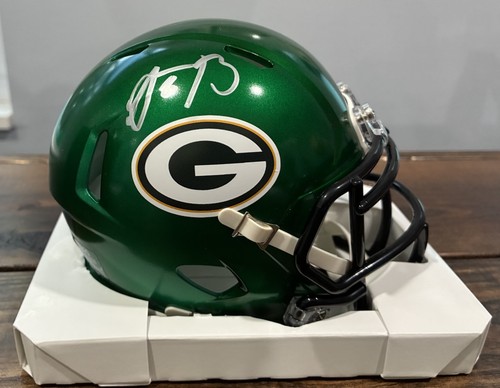 Aaron Rodgers Signed Mini Helmet Green Bay Packers Fanatics COA Custom ...