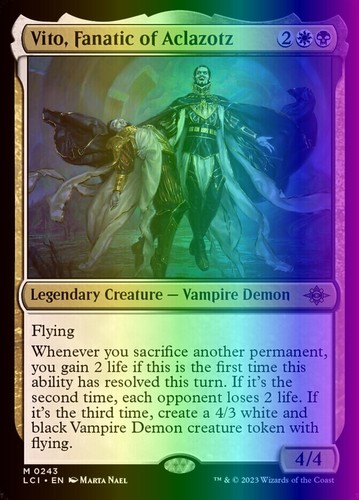 MTG Vito, Fanatic of Aclazotz (243/491) The Lost Caverns of Ixalan NM ...
