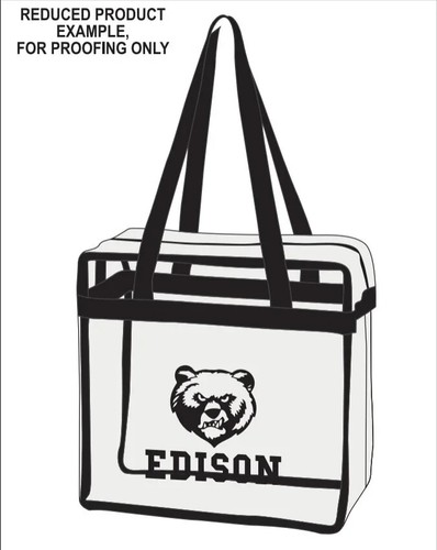 Edison Golden Bears Large Clear Bag | eBay