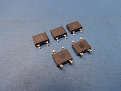 (5) DIODES INC DF02S 1A 200V 1 Phase Bridge Rectifier 4 PIN GULLWING ...