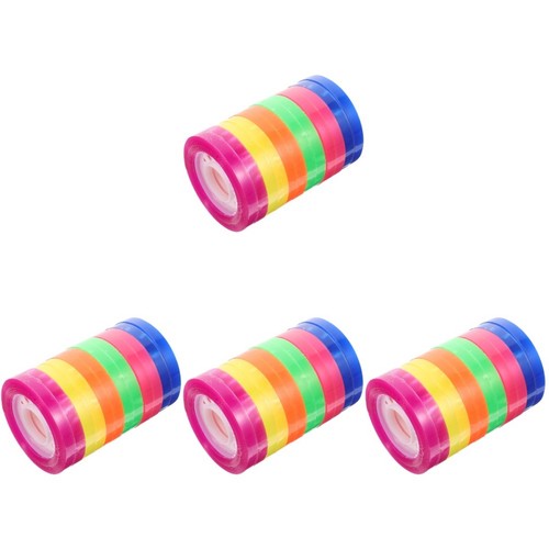 48 Rolls of Colorful Rolling Tapes Colorful Transparent Tapes Bright ...