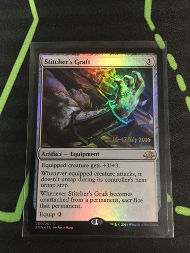 MTG Magic The Gathering Stitcher’s Graft Foil Prerelease Promo Artifact ...