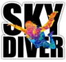 Vinyl Wall Decal Parachutist Skydiver Skydiving Extreme Sport Stickers ...