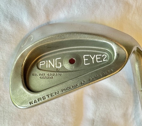 Rare PING Eye 2 Plus No Plus Square Groove SW Sand Wedge Maroon Dot ...