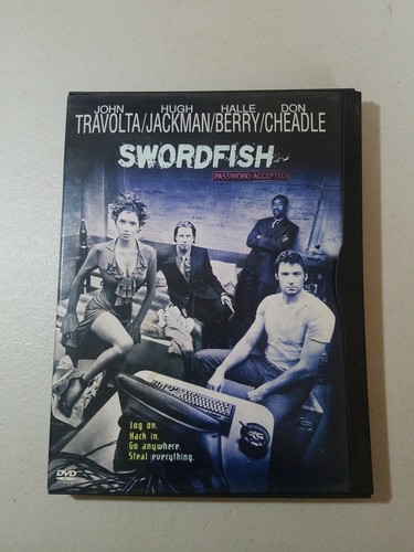 Swordfish DVD Widescreen - Travolta Hugh Jackman Halle Berry Cheadle Snapcase * 85392132225| eBay