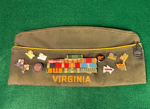 VFW Veterans of Foreign Wars Virginia Garrison Cap Ribbon Bars & Pins ...