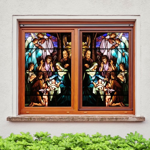 3D Angel Baby I223 Window Film Print Sticker Cling Stained Glass UV ...