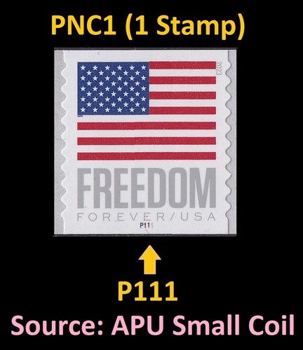 US 5788 Flag Freedom F PNC1 APU P111 (from APU small coil) MNH 2023 | eBay