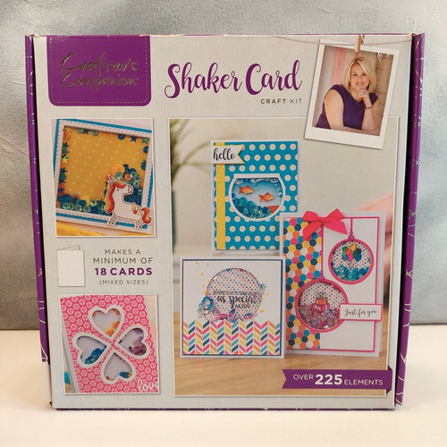 Crafters Companion Shaker Card Craft Kit, Over 225 Elements, makes 18 ...