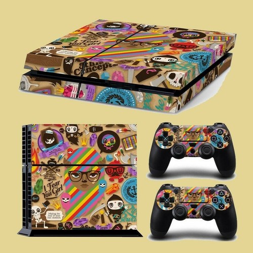 PS4 & Controllers Skin Vinyl Sticker - Collage Girl Design - For ...