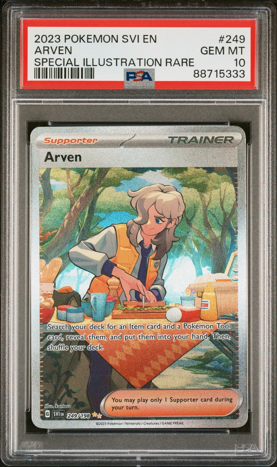 Arven 2023 Scarlet & Violet #249/198 Special Illustration Rare Price ...