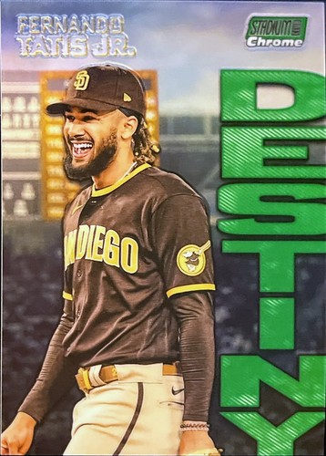 2022 Topps Stadium Club Chrome Destiny Green Refractor 56/99 Fernando ...