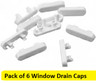 100 x Pvc Window Drain Caps Weep Hole Drainage Covers uPVC Double ...