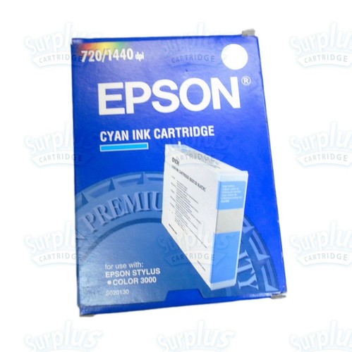 Genuine Epson S020130 Cyan Ink Cartridge Stylus Color 3000 | eBay