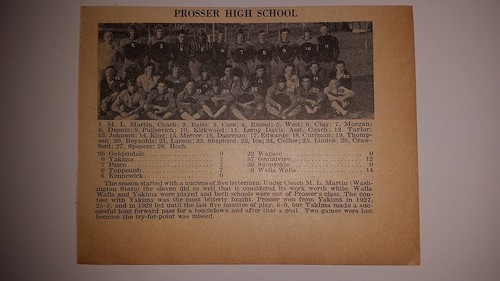 Prosser & Raymond Washington High School 1928 Football Team Picture | eBay