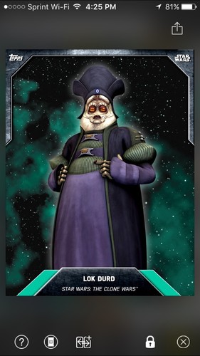 Topps Star Wars Lok Durd TEAL S3 SERIES 3 Digital Card Trader | eBay