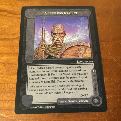 Sleepless Malice - The Dragons - Middle Earth CCG - MECCG | eBay
