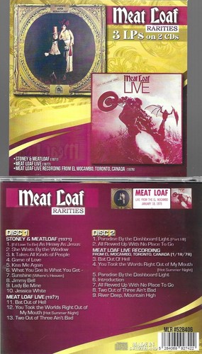 MEAT LOAF-RARITIES-Stoney & Meatloaf/2 Rare Live LPs-3 LPS ON 2 CDS | eBay