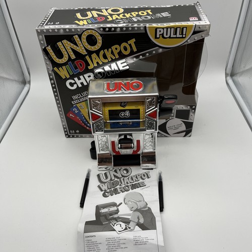 2015 UNO Wild Jackpot Chrome Game W/ Slot Machine by Mattel for sale ...