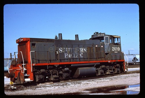 Original Slide - SP Southern Pacific 2699 MP15DC Houston TX 1-7-90 | eBay