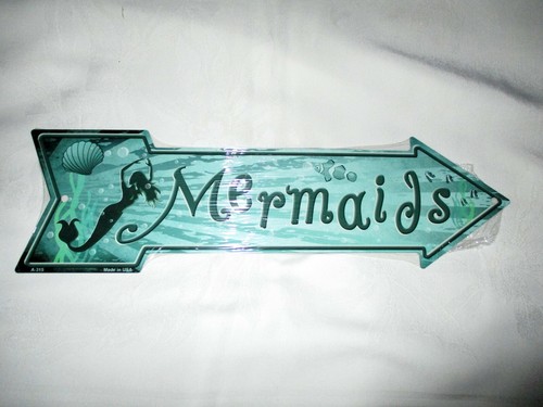 **Unique MERMAIDS Metal Arrow Sign #4 - NEW** | eBay