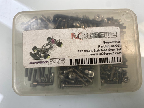 RCScrewZ Stainless Screw Kit ser003 for Serpent 835 Onroad 1/8th | PRO ...
