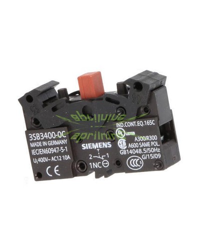 ONE New Siemens 3SB3400-0C pushbutton contacts | eBay