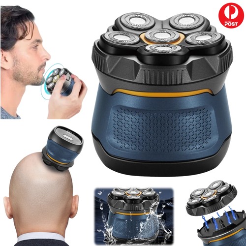 Electric Shaver 6 Head Razor Bald Men Hair Skull Trimmer Beard Clippers ...