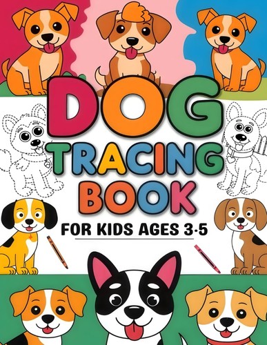 Dog Tracing Book for Kids Ages 3-5: A Dog Activity Book for kids, 50 ...