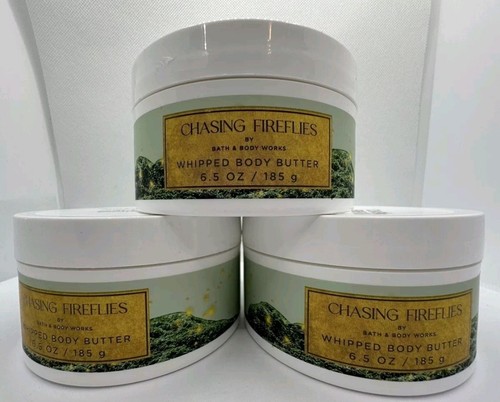 SET OF 3~Bath & Body Works Chasing Fireflies Whipped Body Butter 6.5 Oz ...