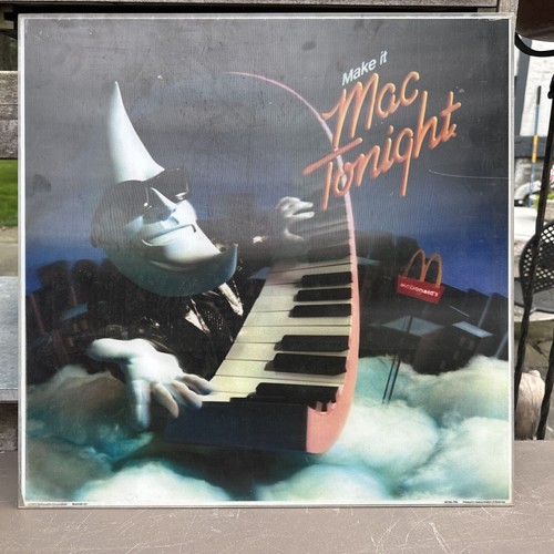Vintage McDonald's Mac Tonight 3-D Translite Advertising Display Sign ...