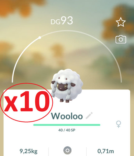Pokemon Wooloo x10 GO - Fast Delivery - Chance of Lucky !! | eBay