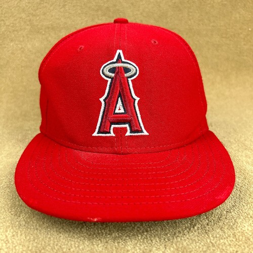 Anaheim Angels Hat Cap Unisex 7 1/4 Red True Fitted MLB Baseball New ...