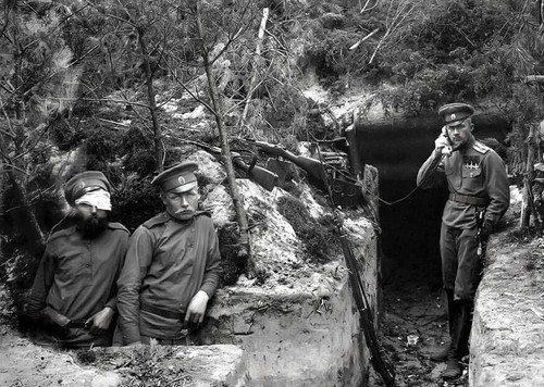 NEW 6 X 4 PHOTO WW1 TRENCH WAREFARE WESTERN FRONT RUSSIAN TRENCH 1915 ...