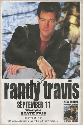 Randy Travis autographed gig poster | eBay