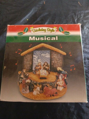Holiday Time Musical Nativity Scene | eBay