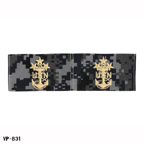 USN BDG Blue Digital Collar Patches Master Chief Petty Officer of the ...