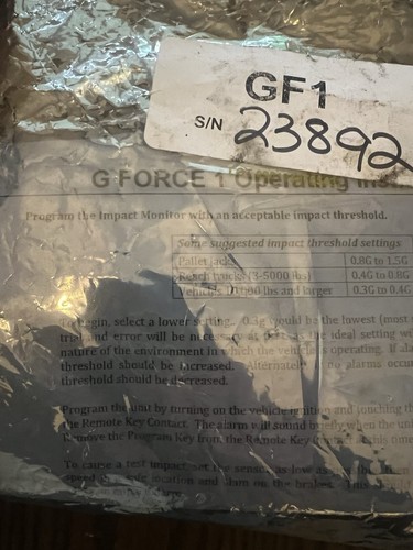 BMI Technologies G-Force Impact Monitor OEM | eBay