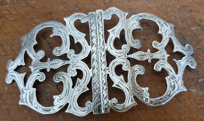 Nurses Belt in Antique Solid Silver Buckles for sale | eBay