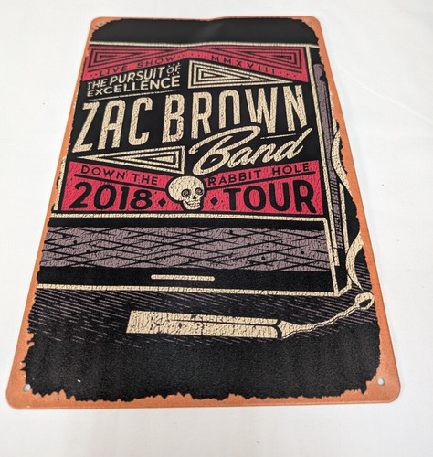 Tin Sign zac brown theme - garage, bedroom, home decor, game room 8x12 ...