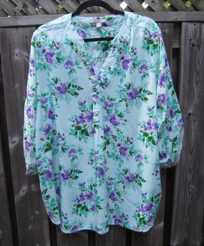 WOMAN WITHIN FLORAL TUNIC, SIZE 22/24 1X (2X) | eBay