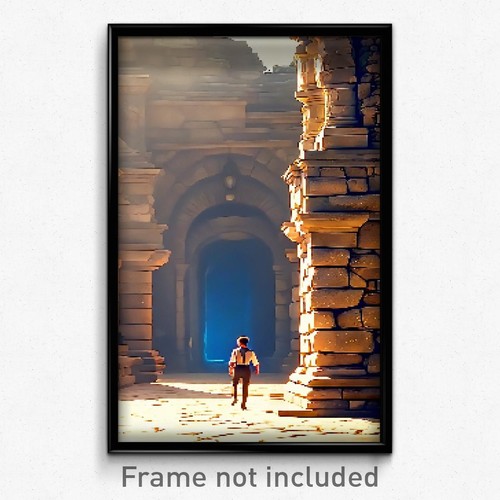 Pixel Art Poster - Gracious Stone (8 Bit Psychedelic Trippy Video Game ...